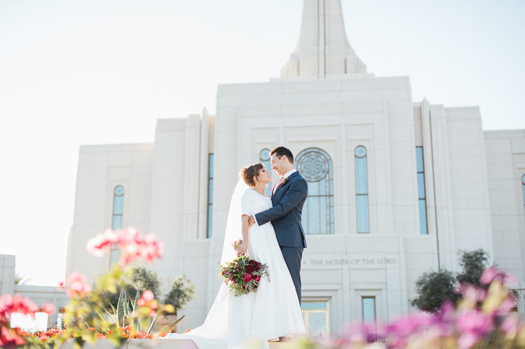 Genevieve + Zach // Gilbert Temple Wedding | Shelby Lea Photography