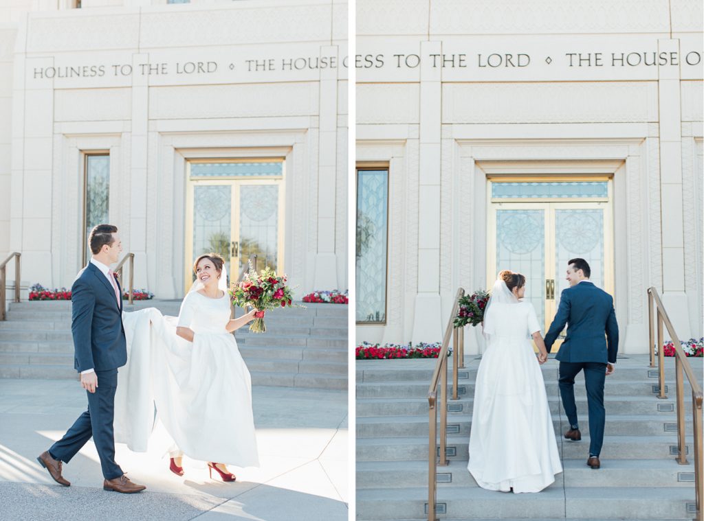 Genevieve + Zach // Gilbert Temple Wedding | Shelby Lea Photography